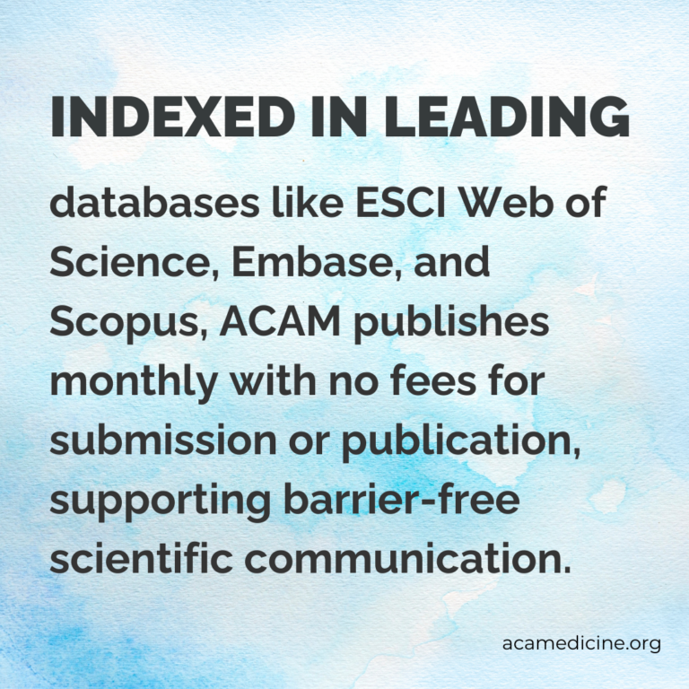 Aim & Scope & Index – Annals of Clinical and Analytical Medicine